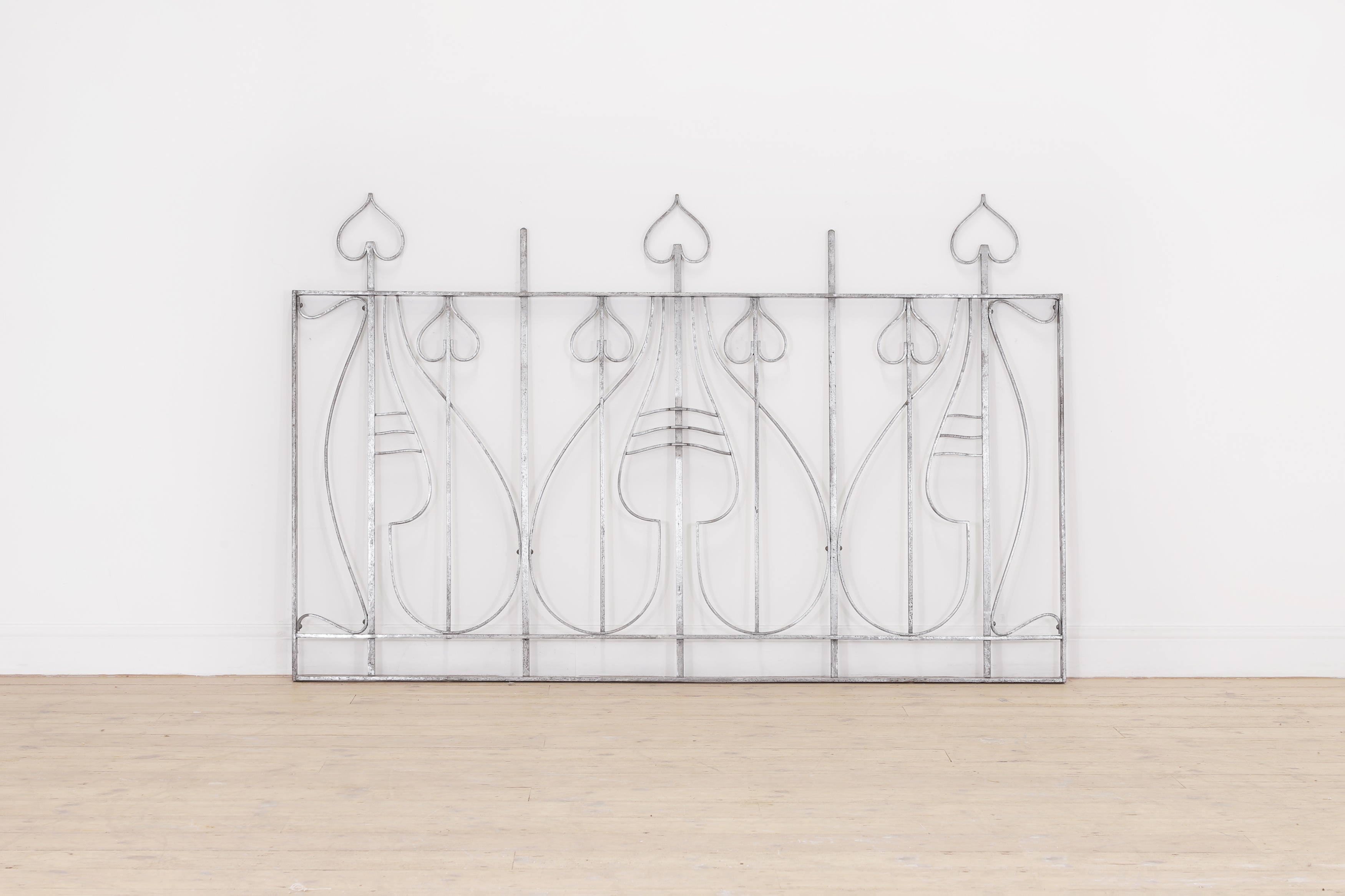 Lot 601 - A wrought-iron railing panel,