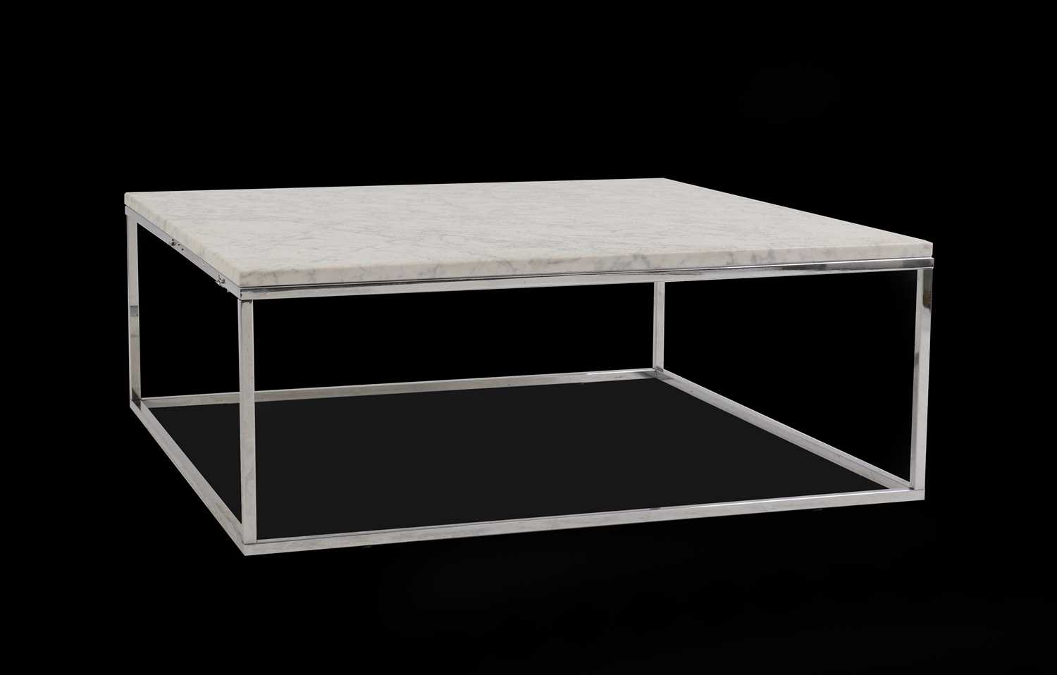 Lot 609 - A contemporary Natuzzi marble-topped coffee