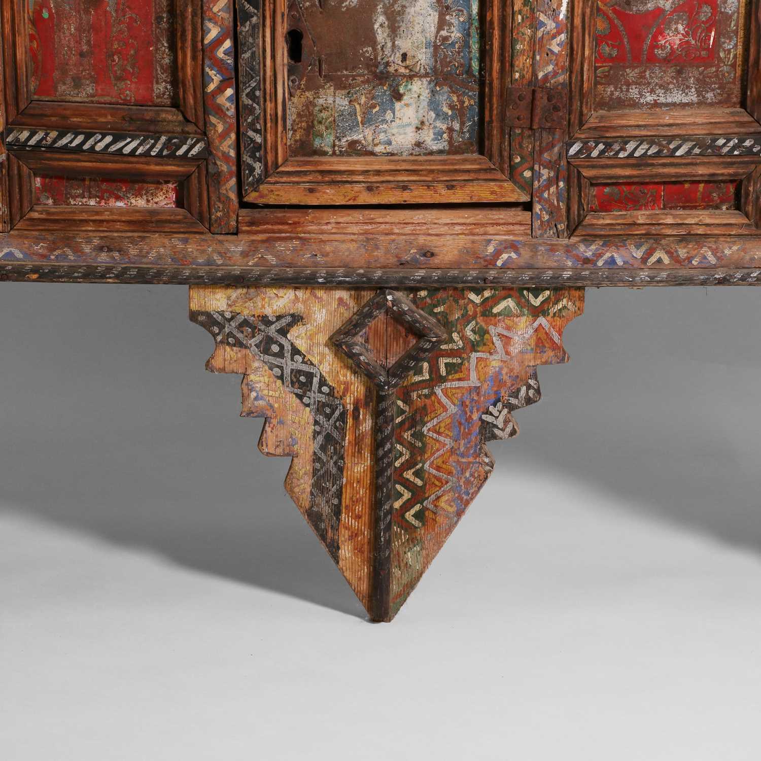 Lot 161 - A painted pine sideboard,