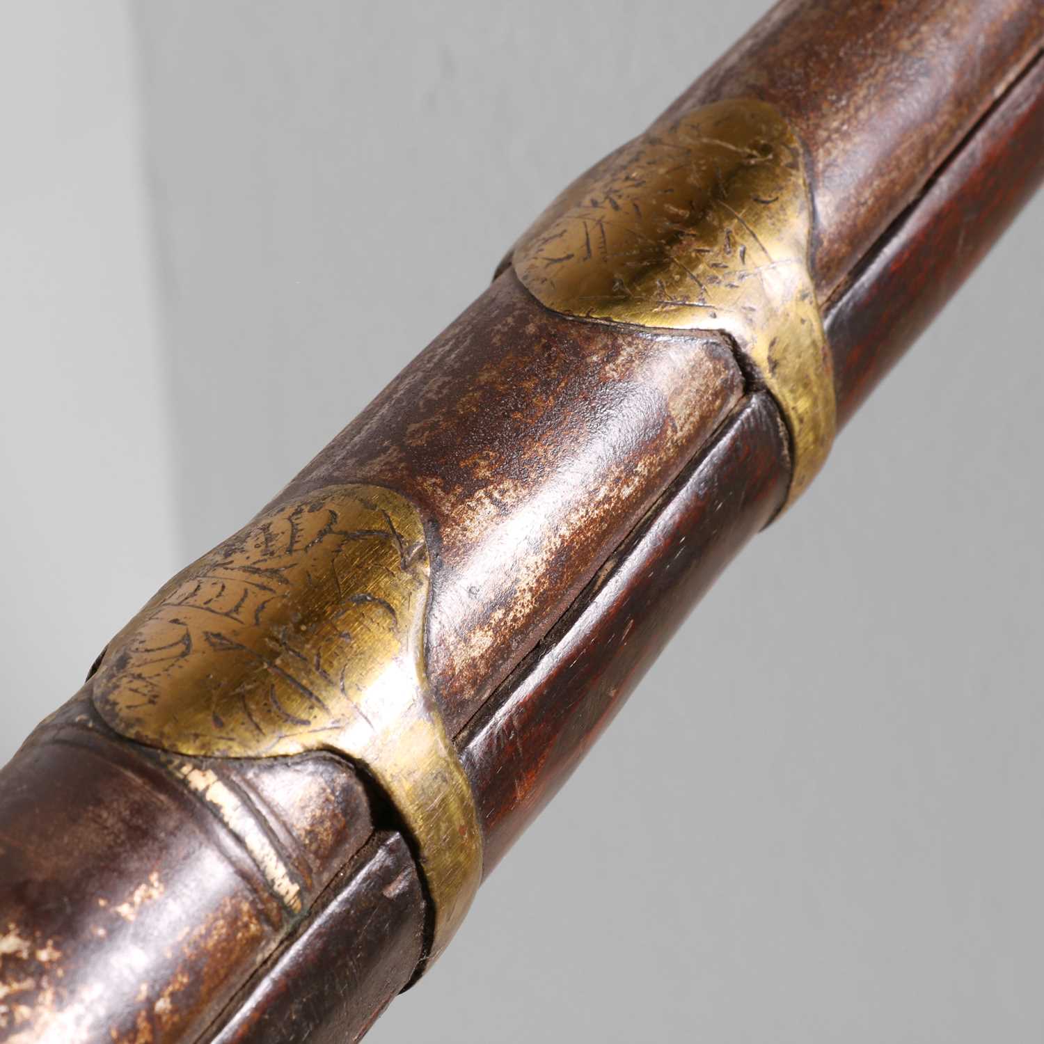 Lot 201 - A 10-bore flintlock musket,