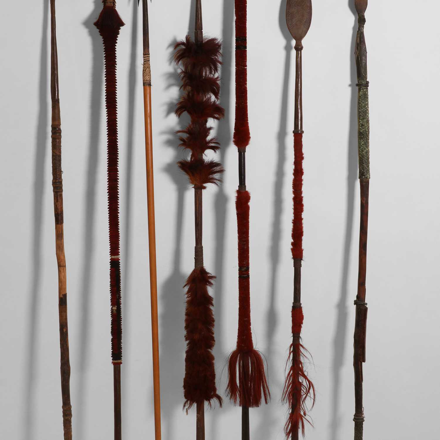 Lot 210 - A group of Naga spears,