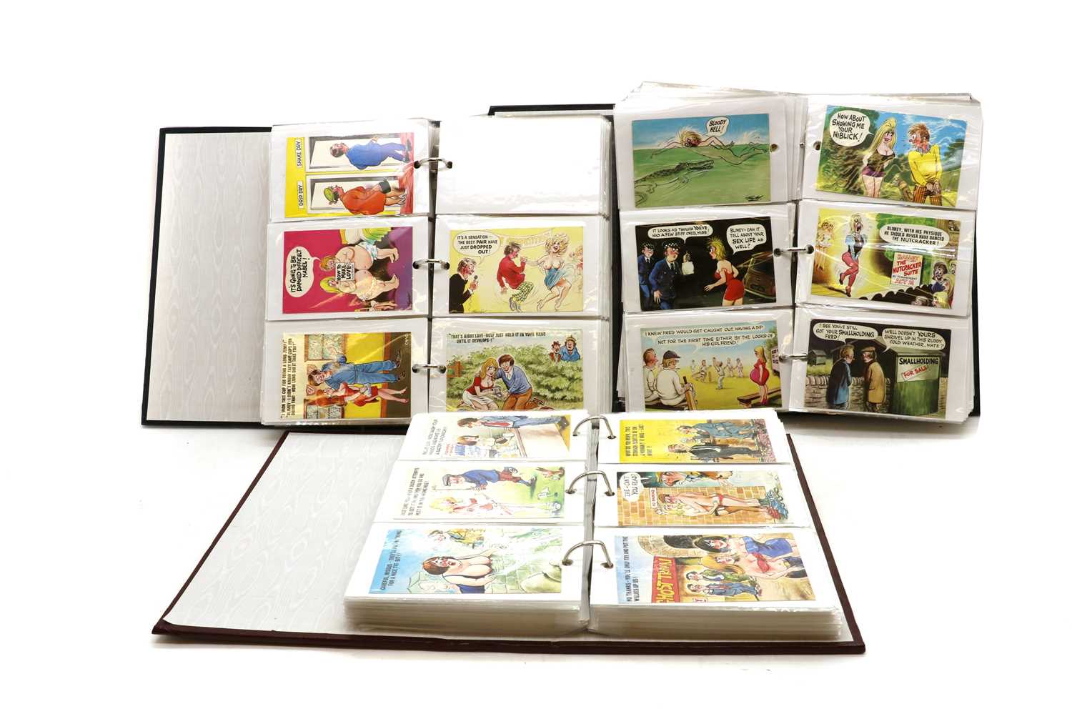 Lot 379 - A collection of Bamforth risque postcards,