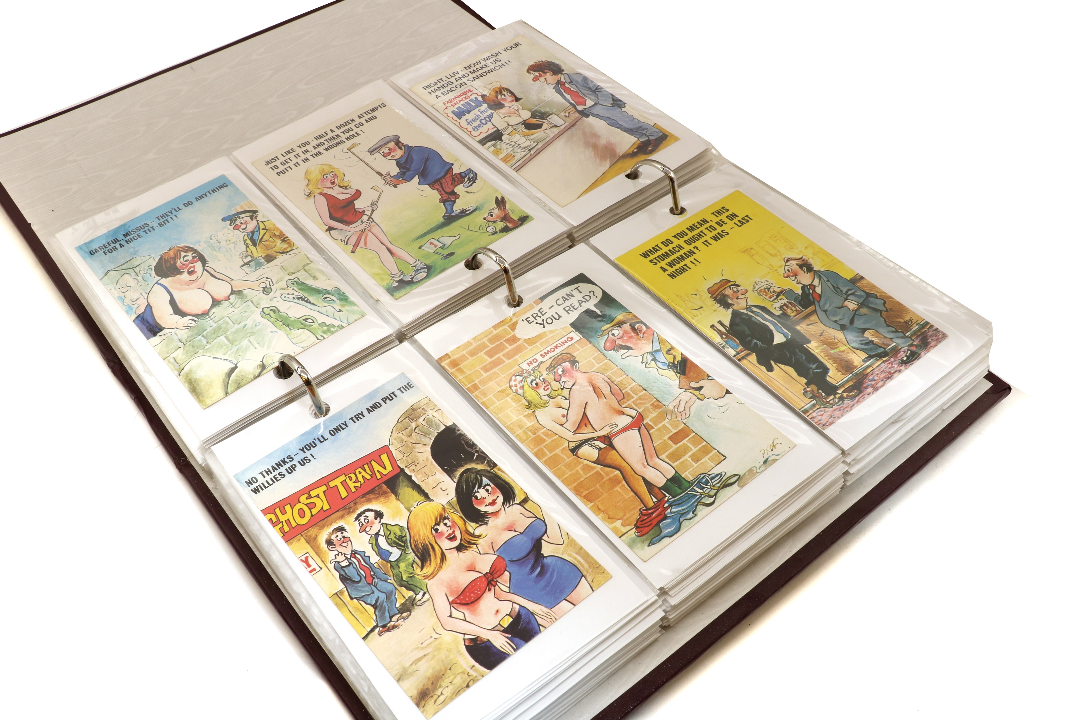 Lot 379 - A collection of Bamforth risque postcards,