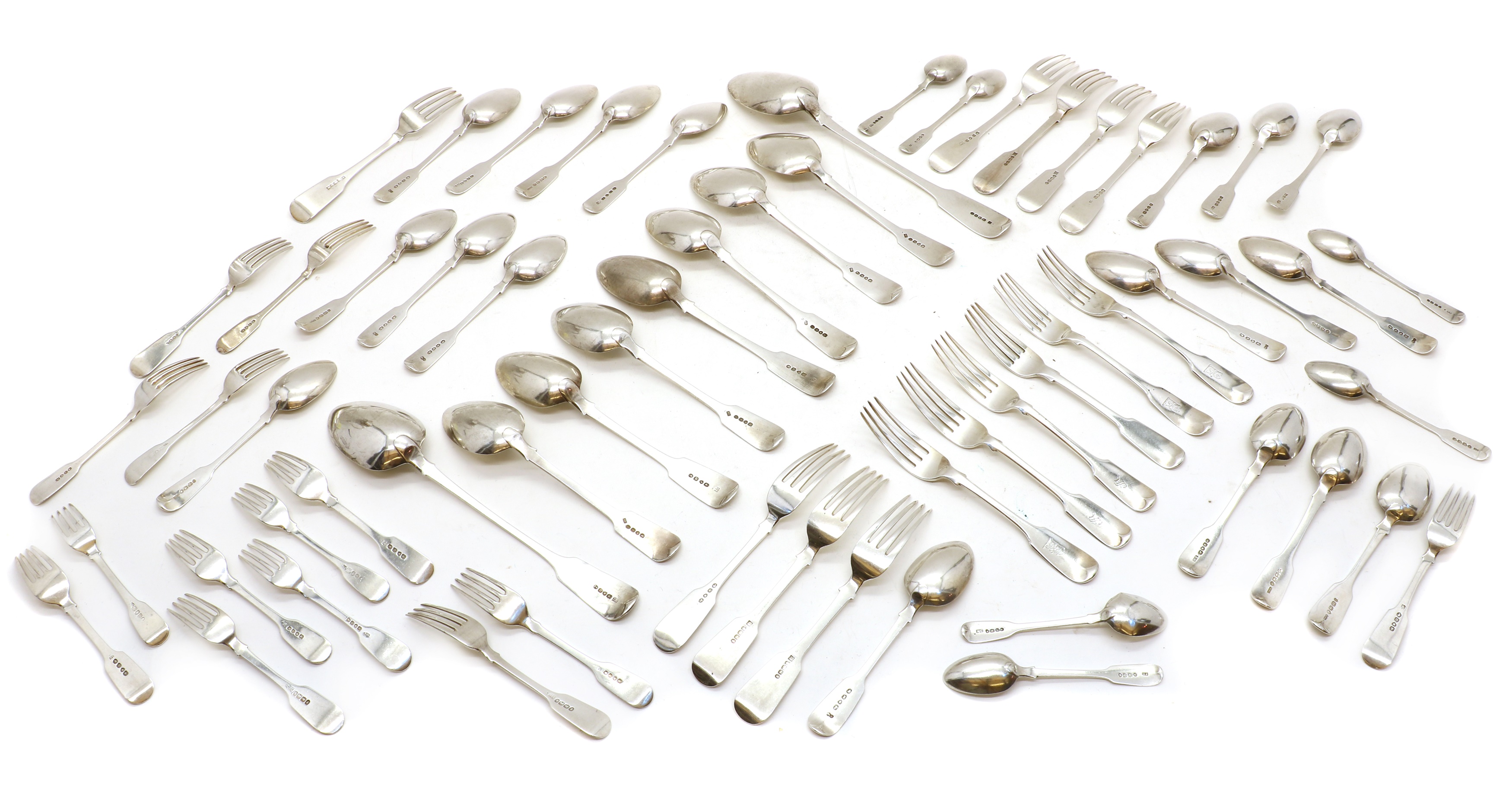 Lot 3 - A composed set of Victorian fiddle pattern