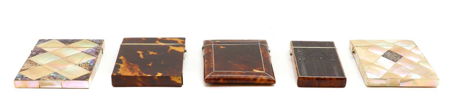 Lot 362 - A group of Victorian card cases