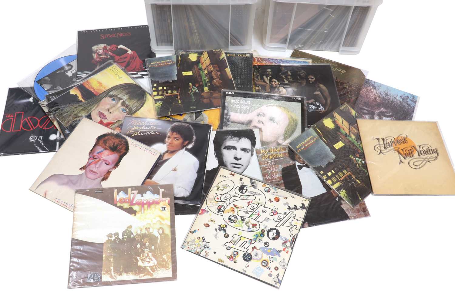 Lot 327 - A large collection of vinyl LPs and records,