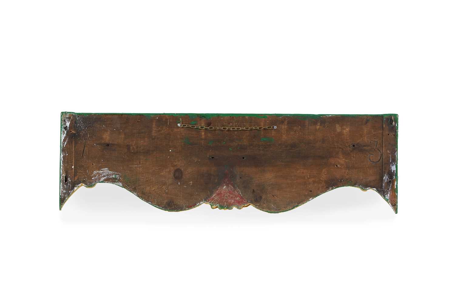 Lot 10 - A carousel carved centre dropper panel by C J