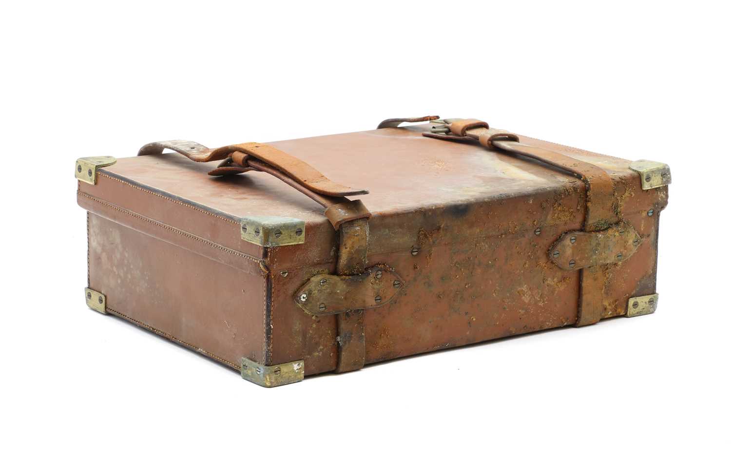 Lot 143 - A leather cartridge magazine from Purdey