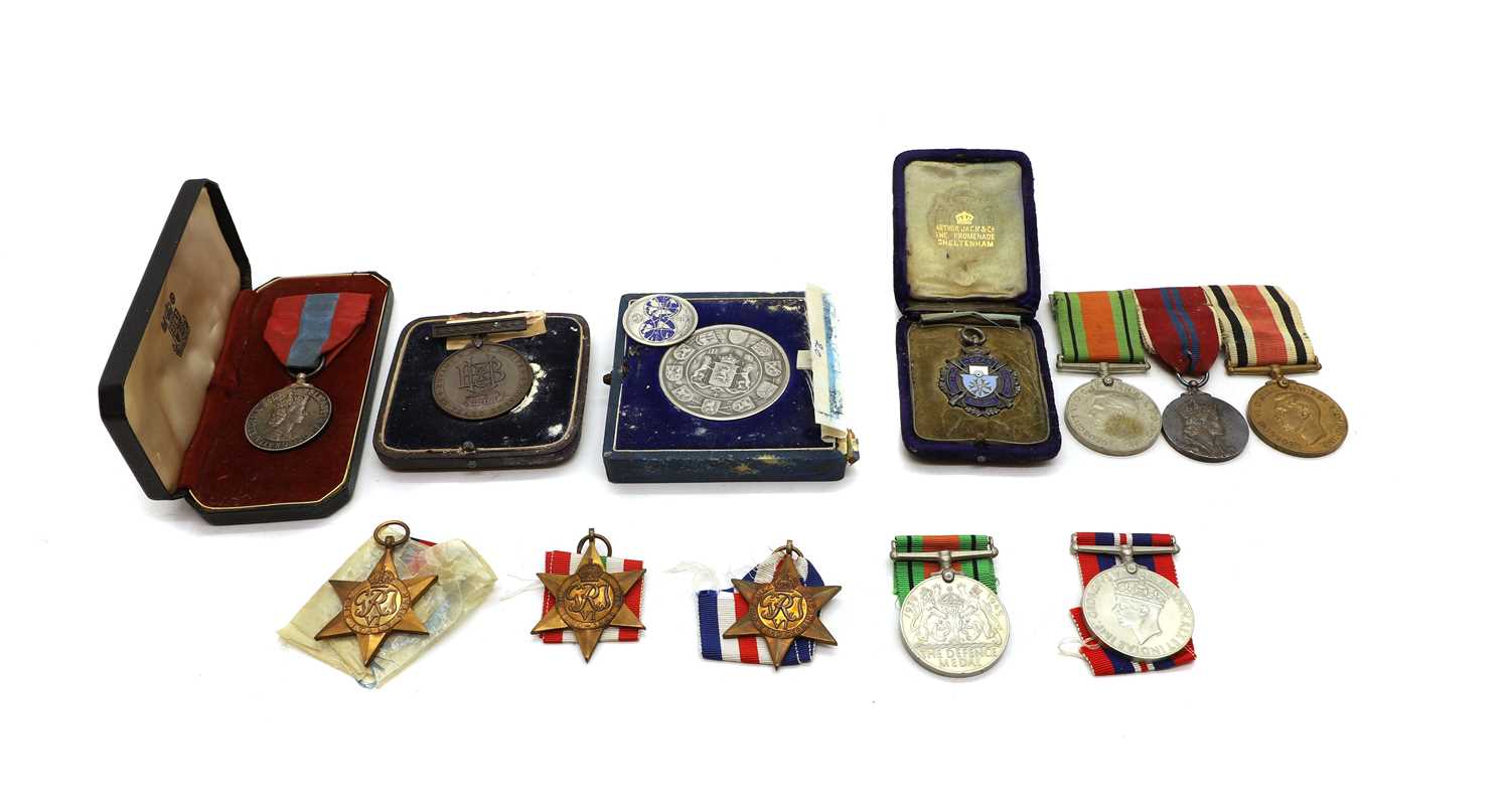 Lot 196 - A WWII medal group