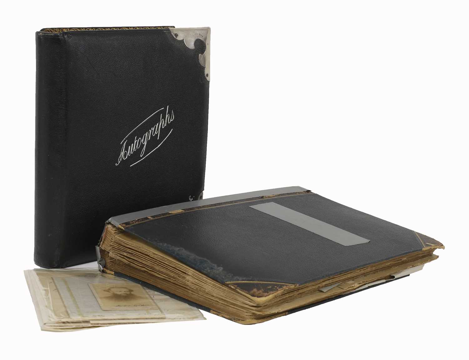 Lot 71 - Two autograph albums (19th and early 20th