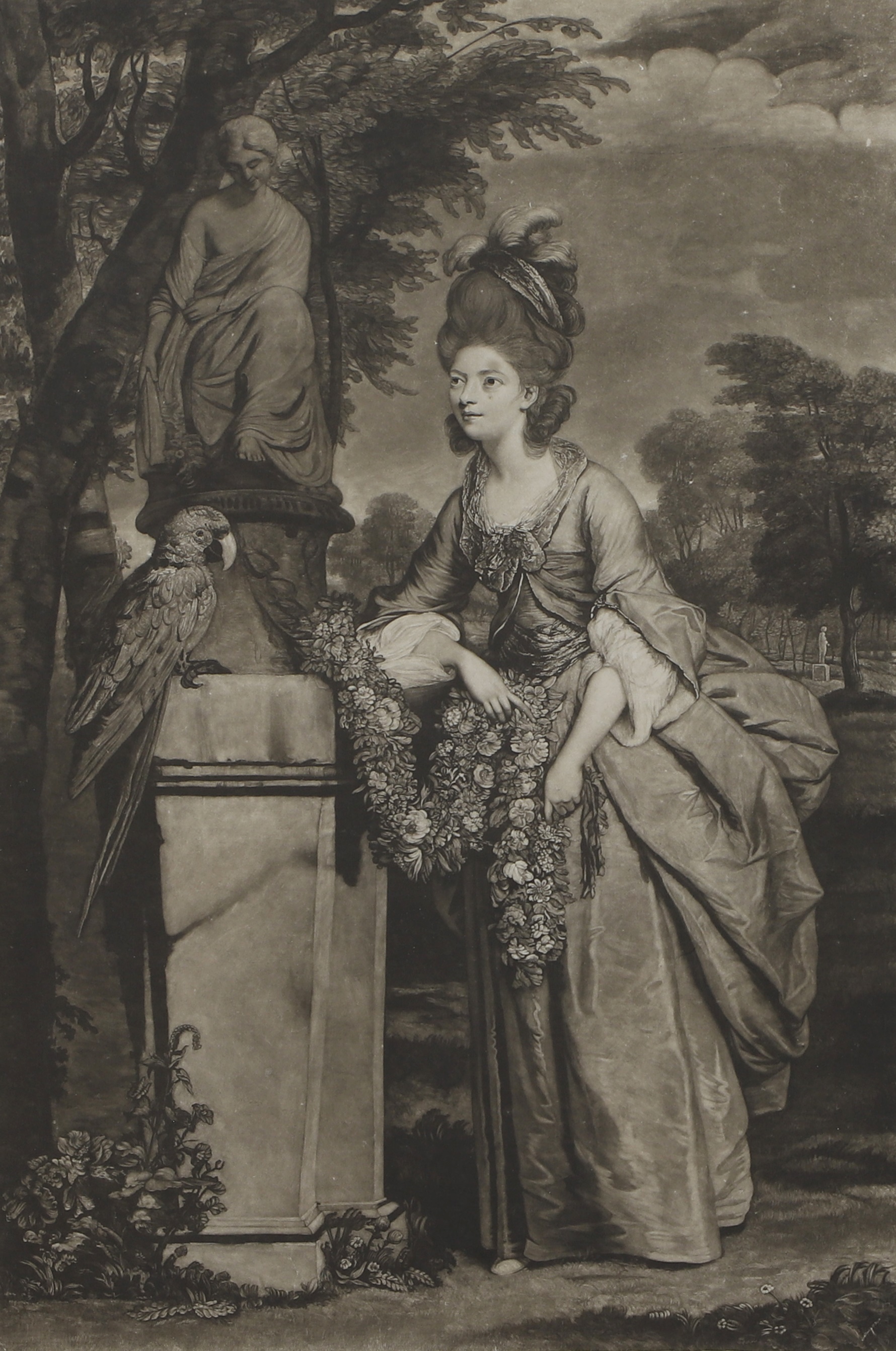 Lot 147 - A set of seven portrait mezzotint engravings,
