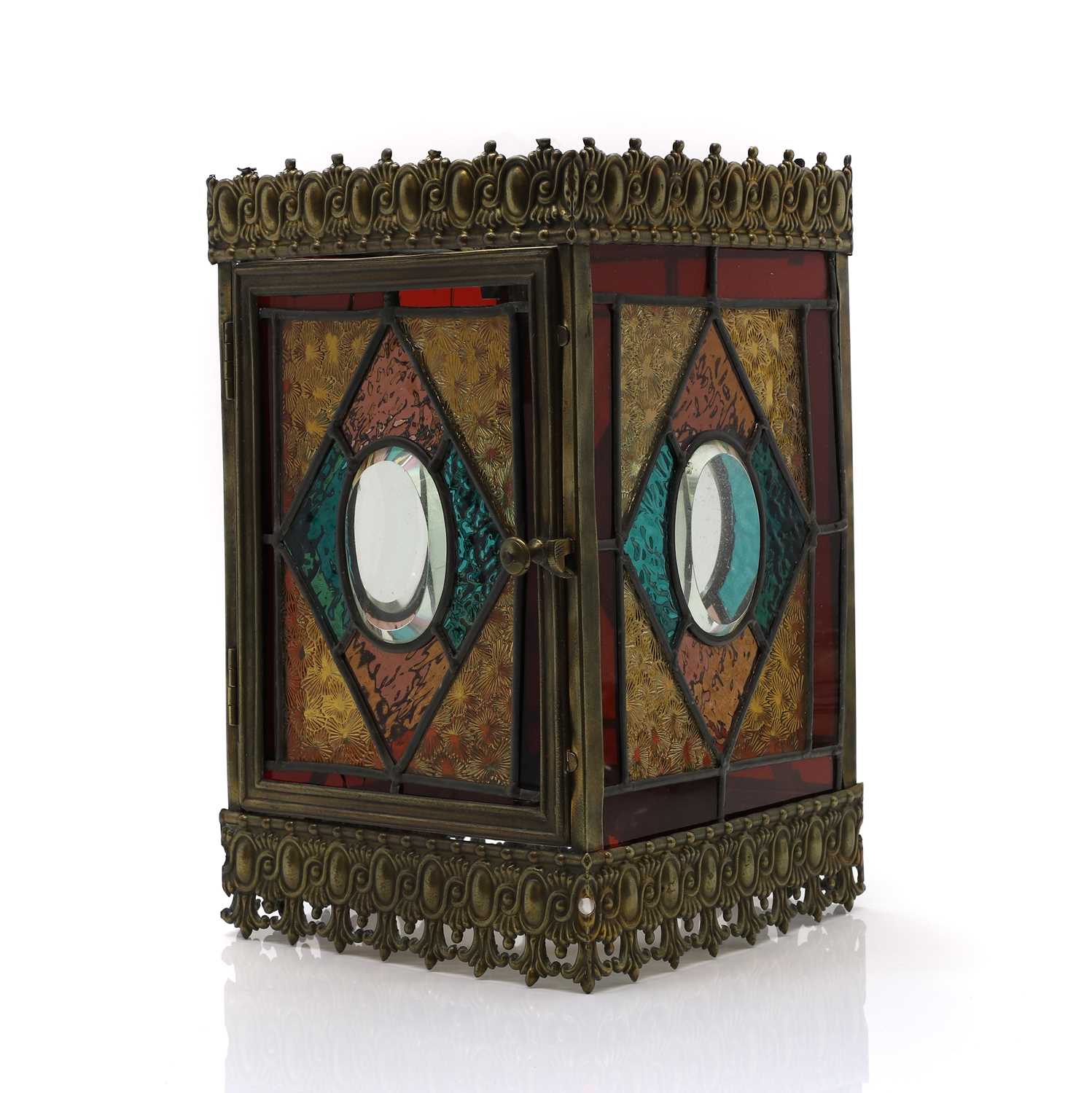 Lot 245 - An Arts and Crafts stained glass hall