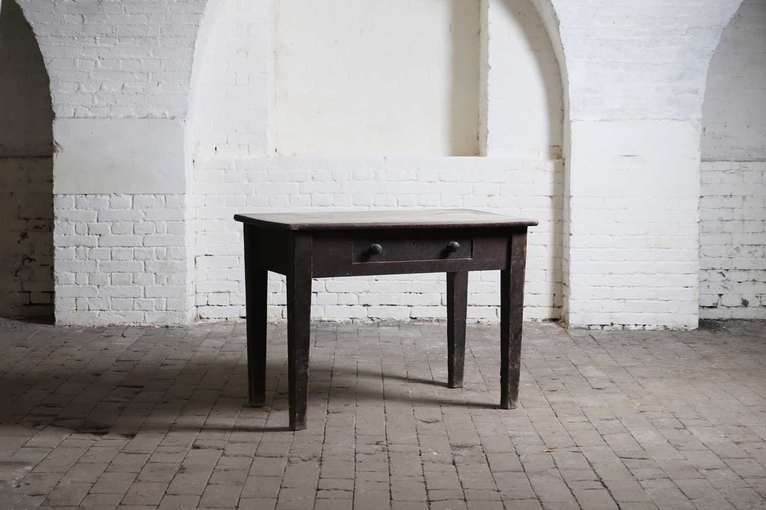 Lot 342 - A pine side table,