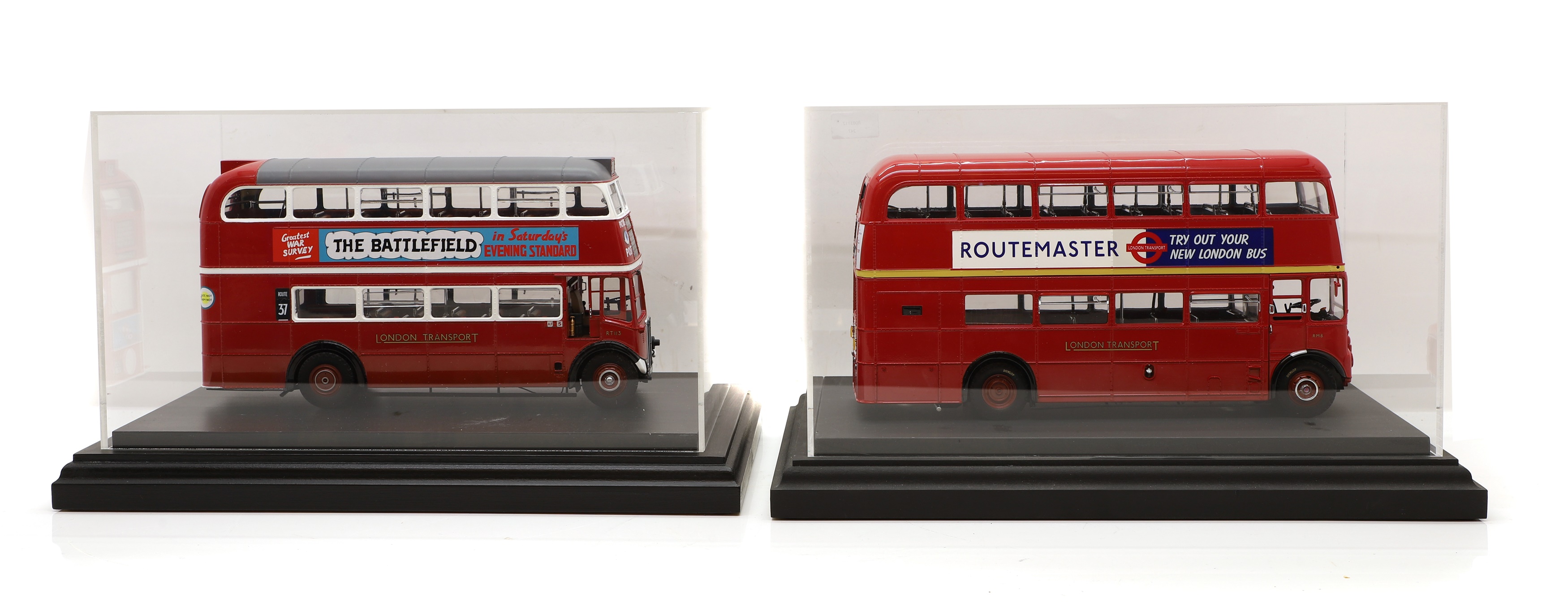 Lot 284 - Two Sun Star die cast model London buses,
