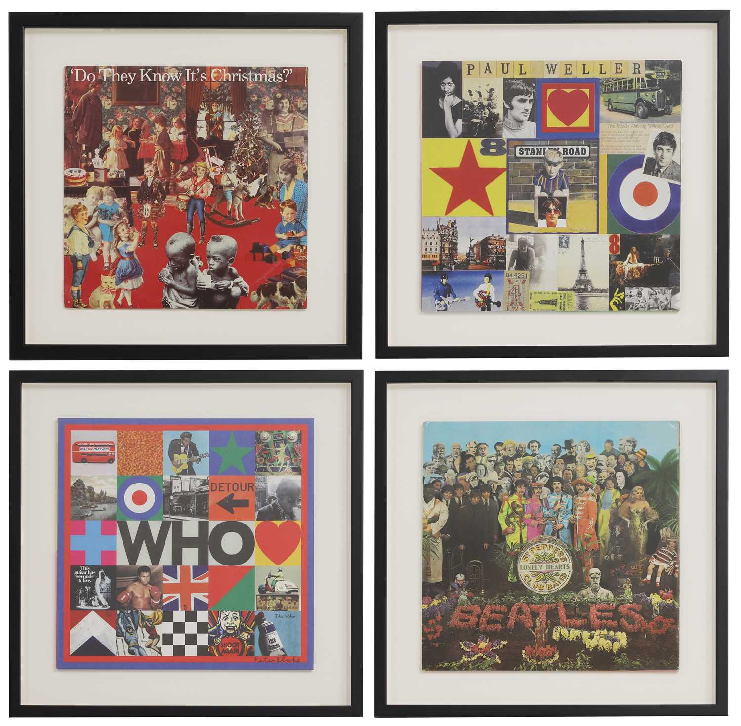 Lot 371 - Four framed albums with artwork designed by