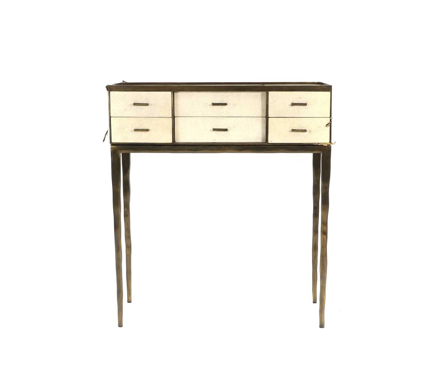 Lot 428 - An Art Deco style 'Melting' shagreen inlaid