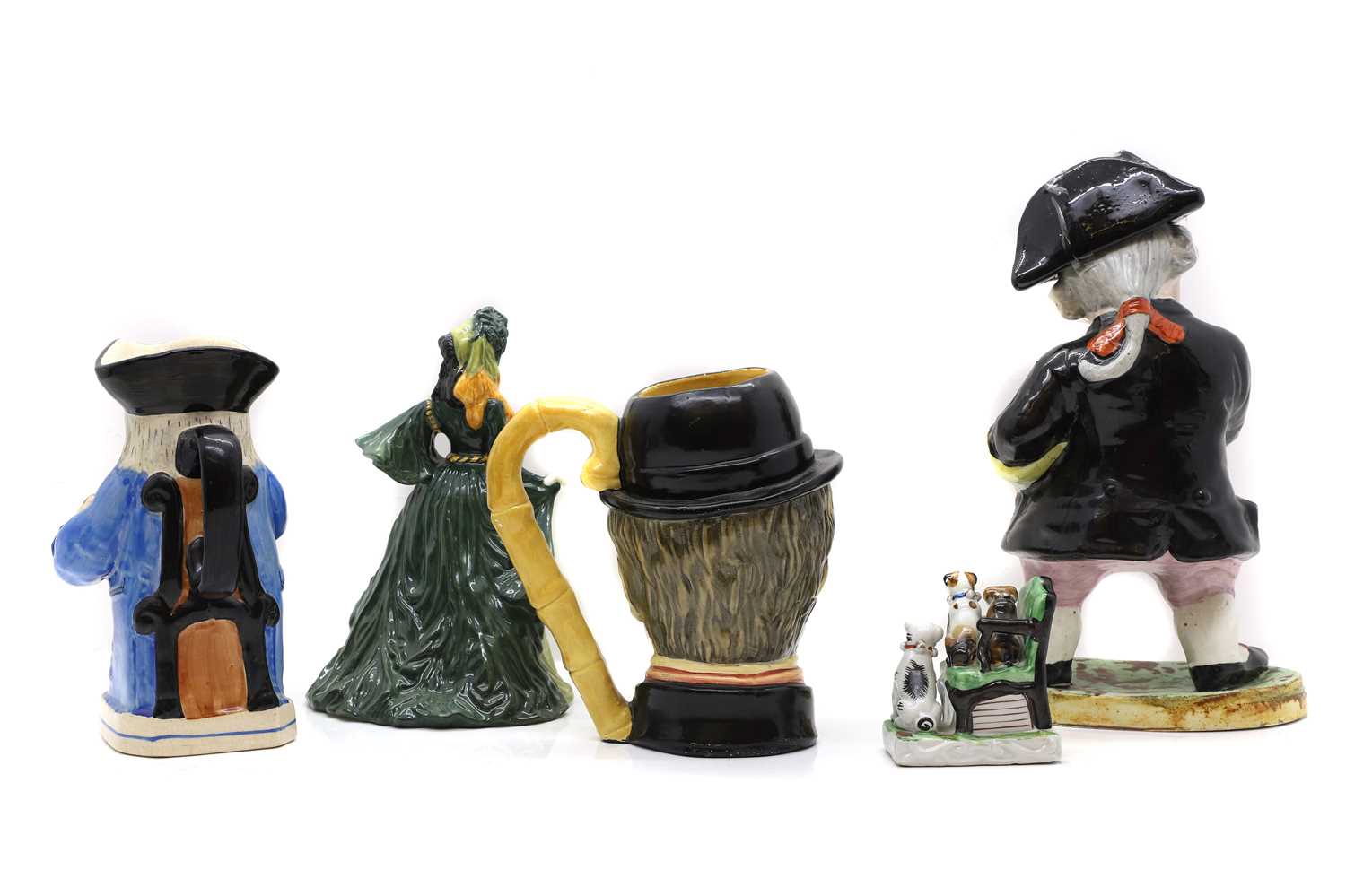 Lot 160 - Three pottery toby jugs