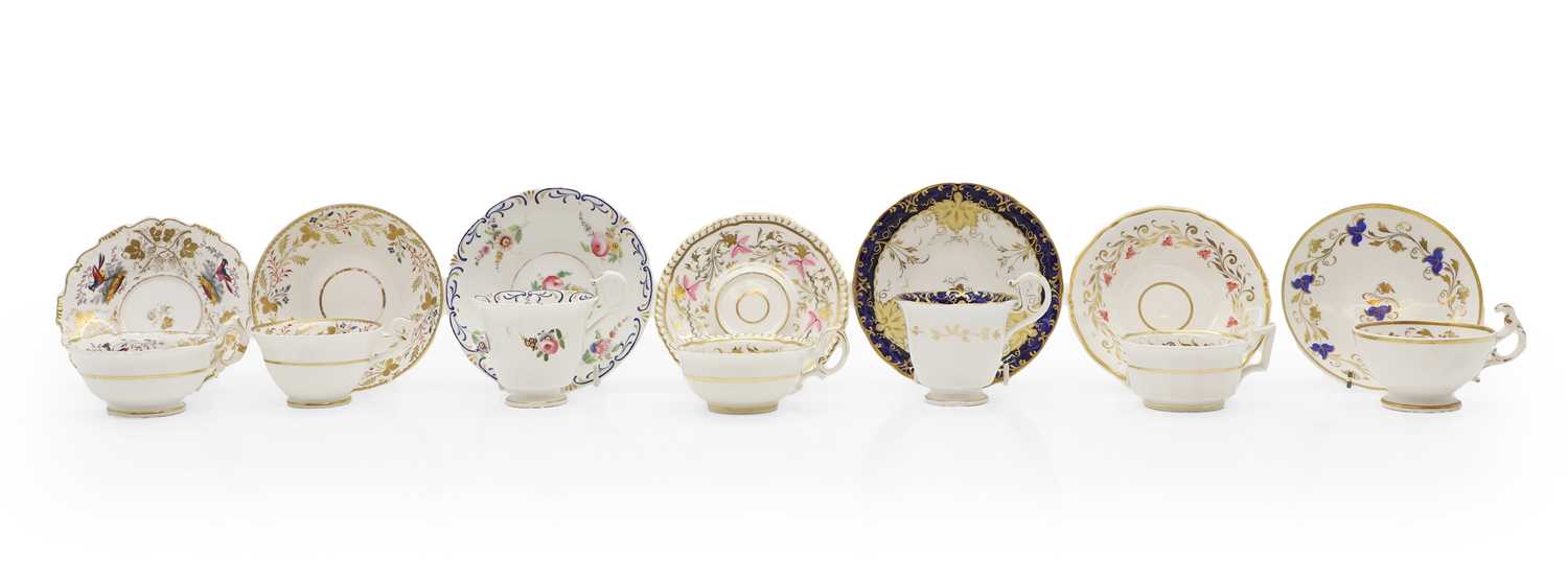 Lot 225 - A group of eight H&R Daniel china cups and