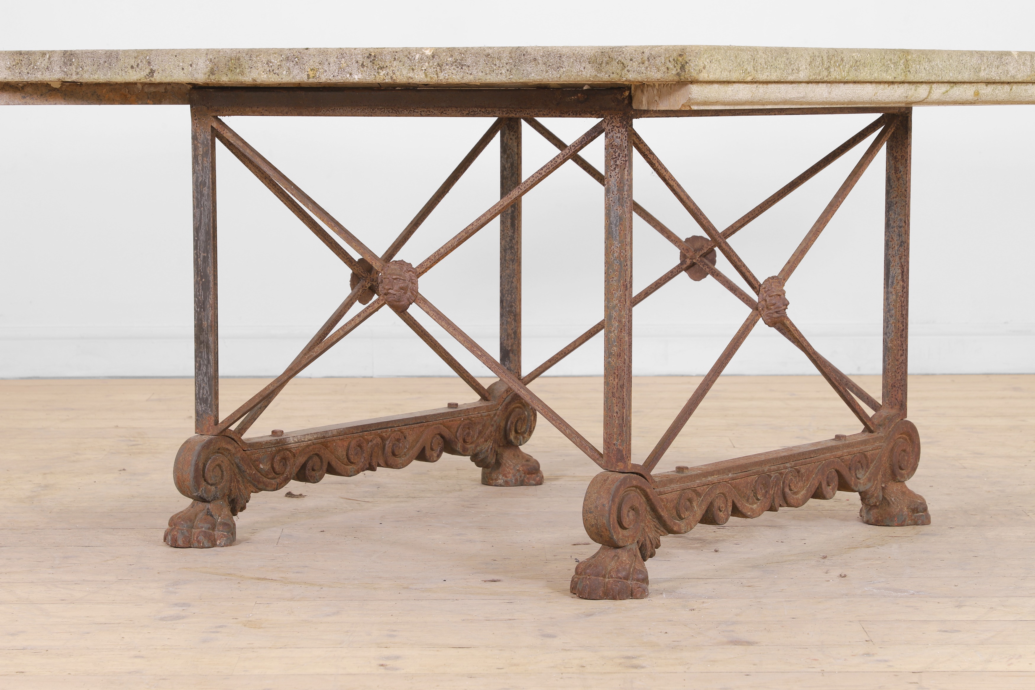 Lot 231 - An Empire-style cast iron centre table,