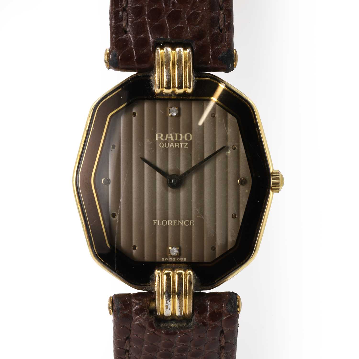 Lot 35 - A ladies' Rado quartz strap watch,