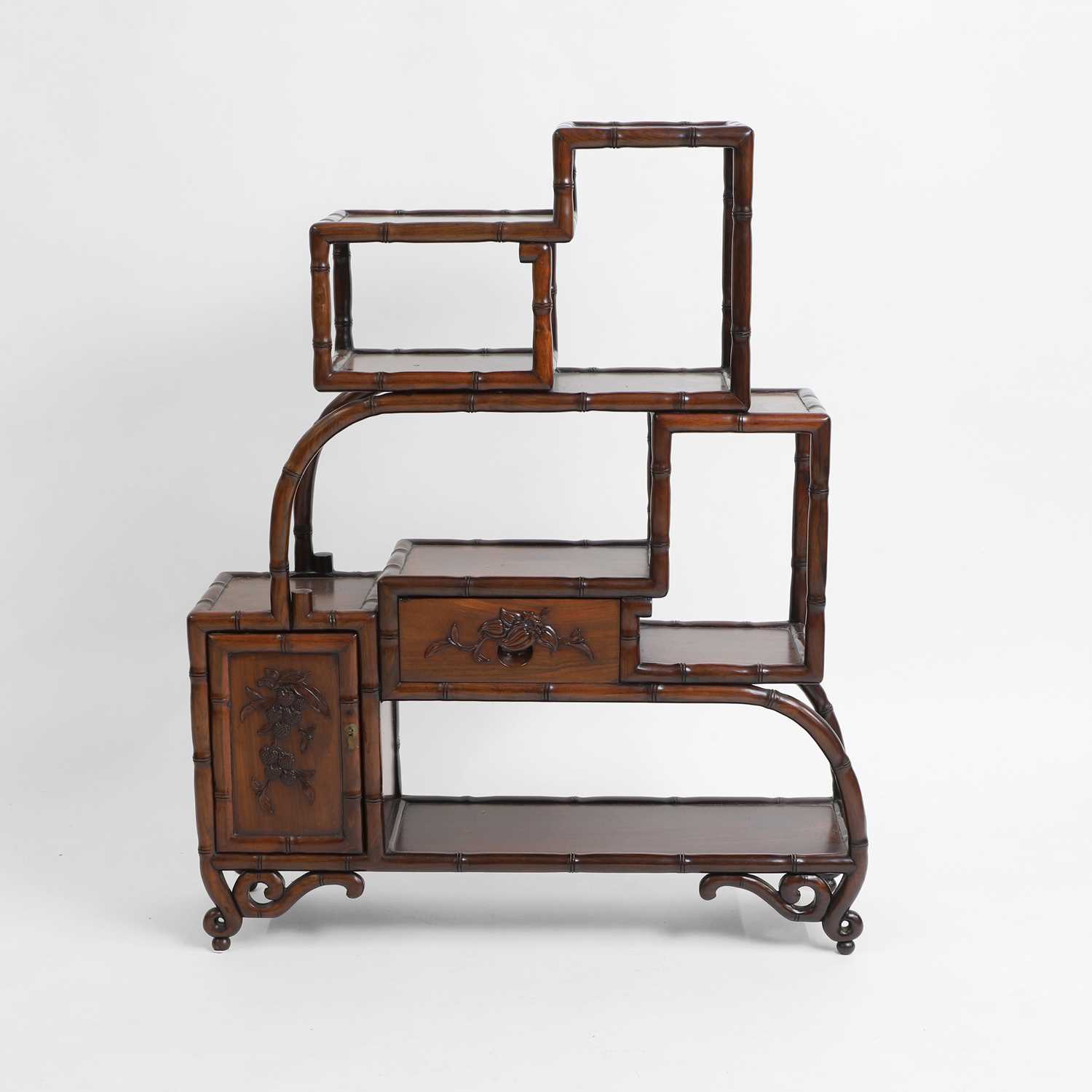 Lot 397 - A Chinese display cabinet,