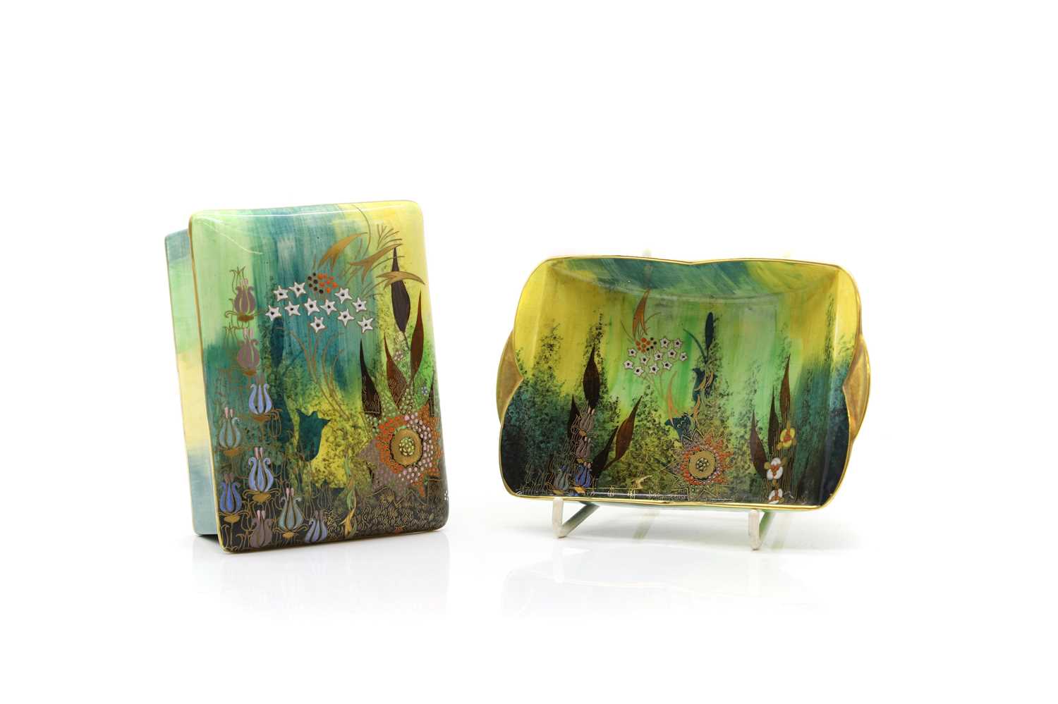 Lot 86 - Two Carlton Ware Art Deco 'Babylon' pattern