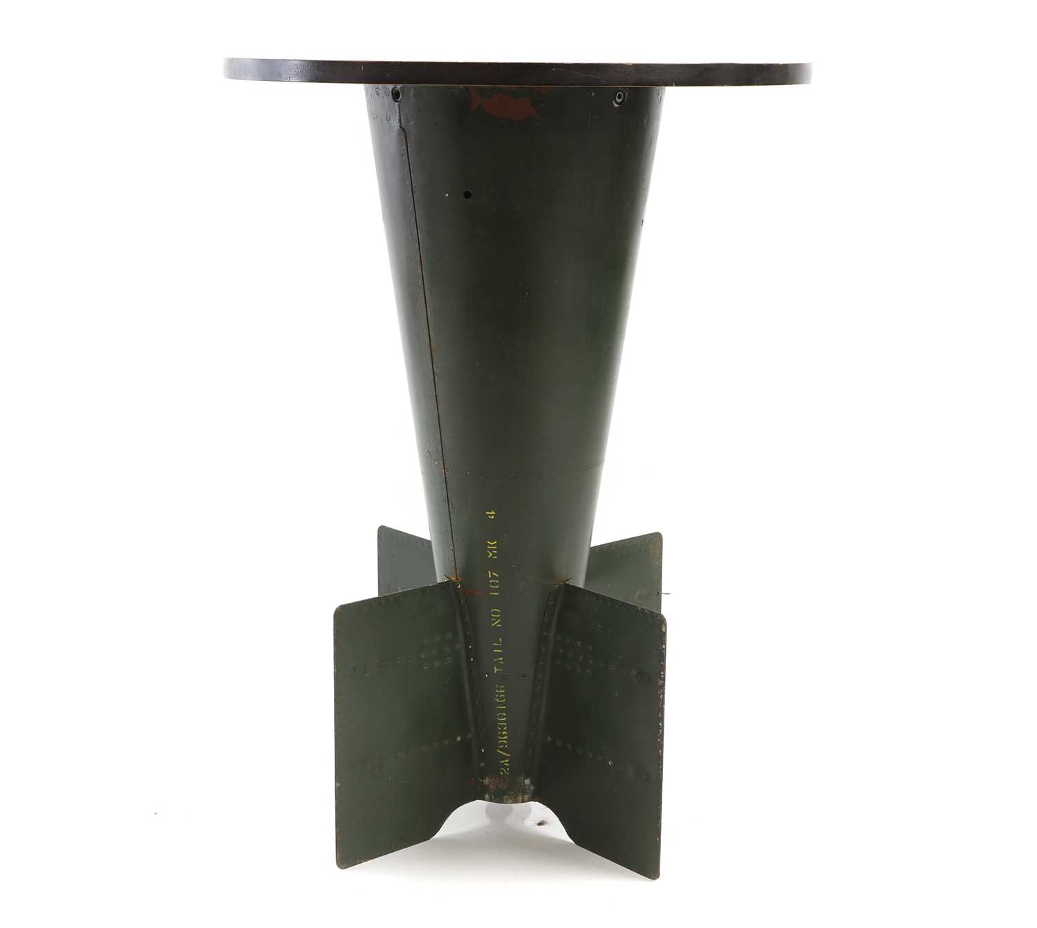 Lot 764 - A British submarine torpedo bar table,
