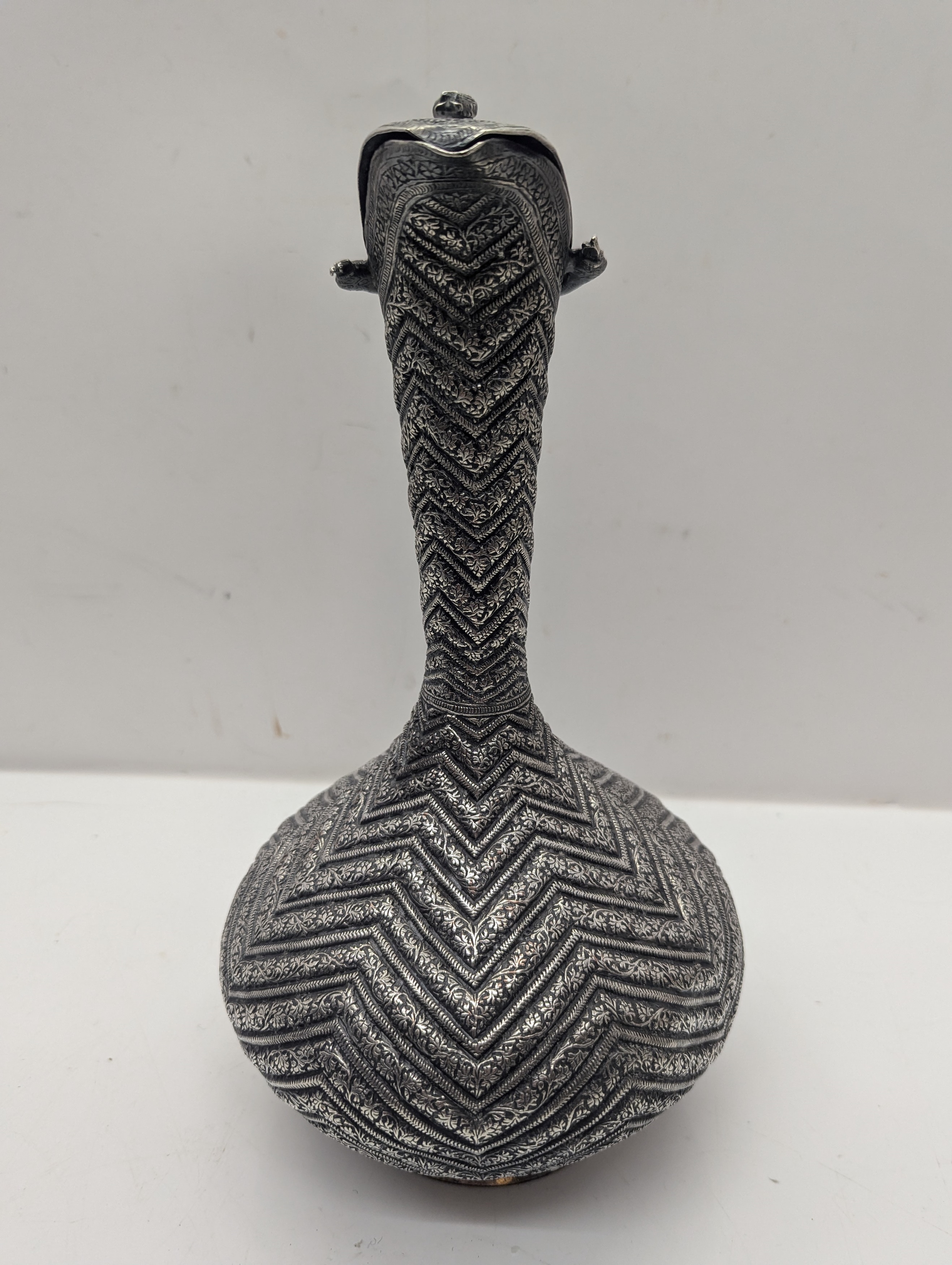 Lot 41 - A silver plated ewer,
