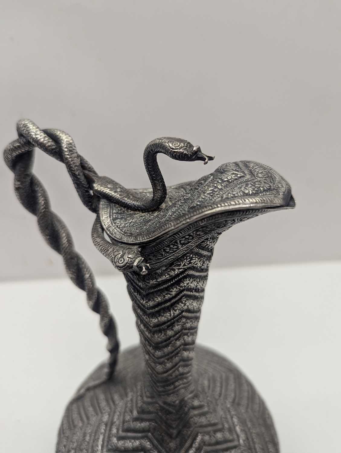 Lot 41 - A silver plated ewer,