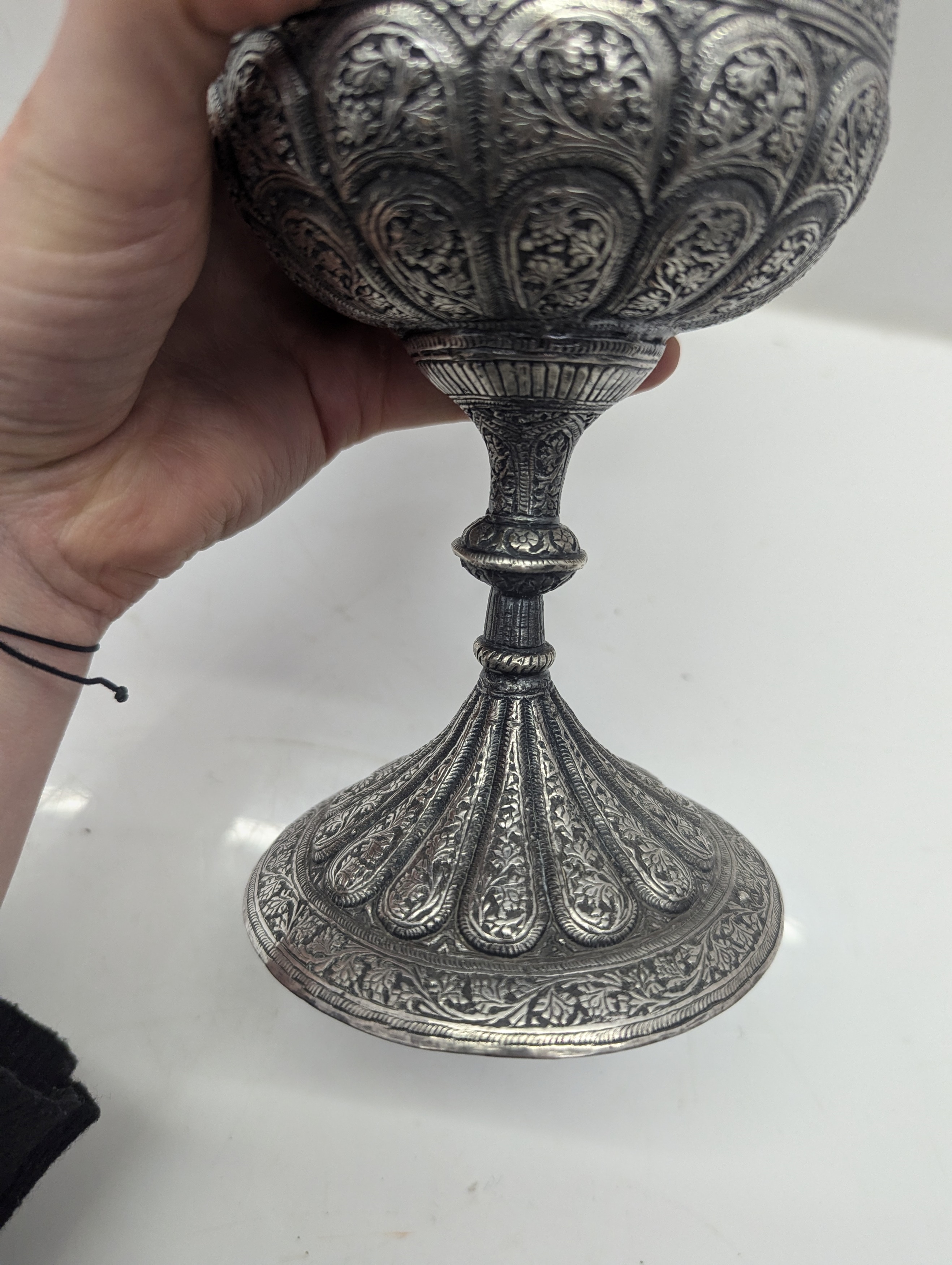 Lot 41 - A silver plated ewer,