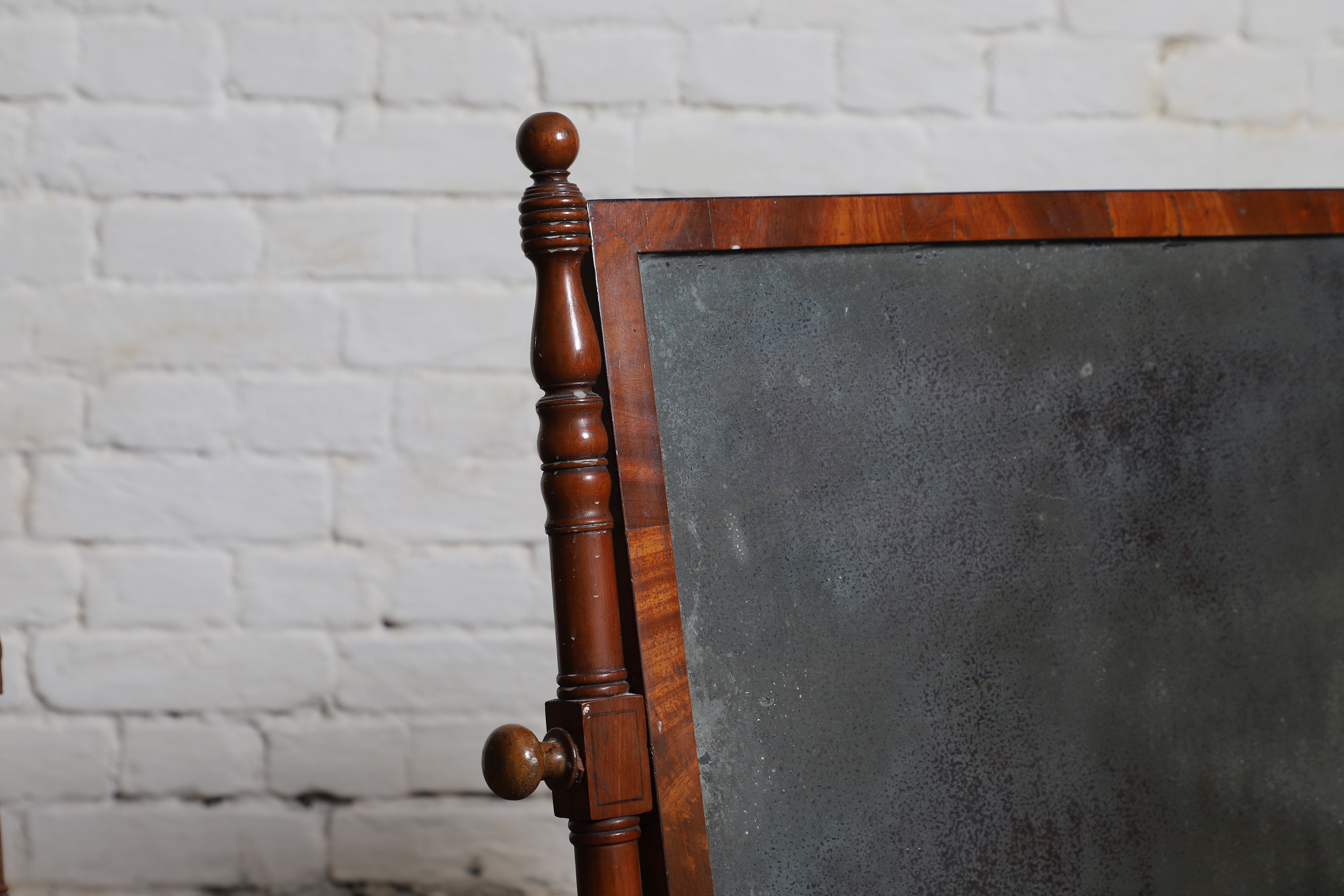 Lot 54 - Two Regency mahogany dressing table mirrors,