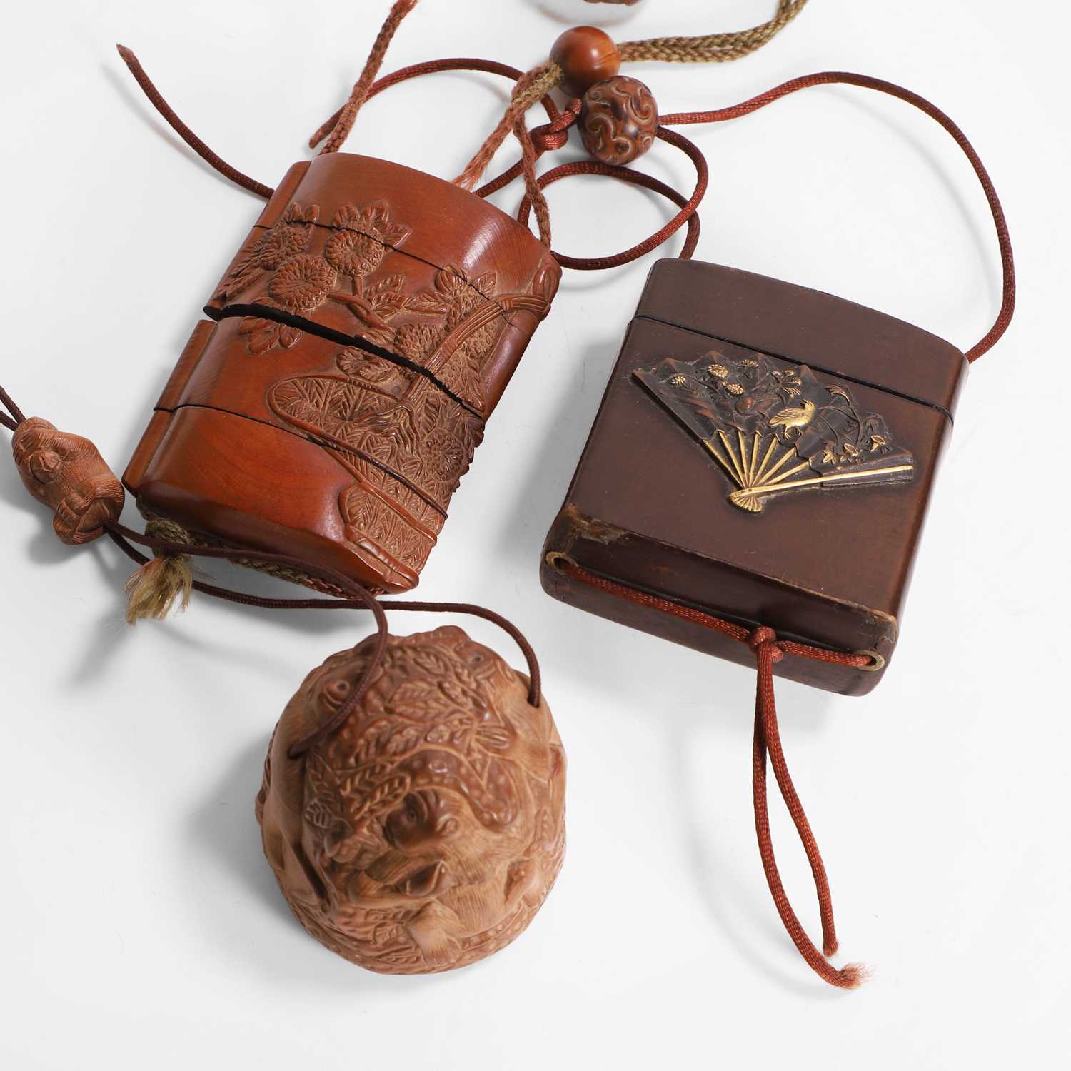Lot 135 - A Japanese wood inro,