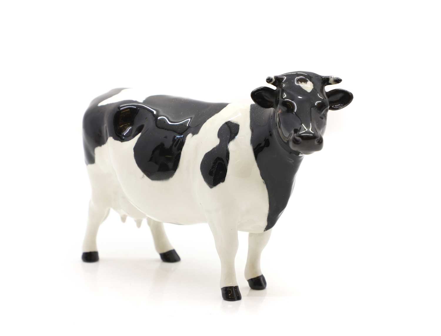 Lot 234 - Three Beswick pottery Hereford bulls,