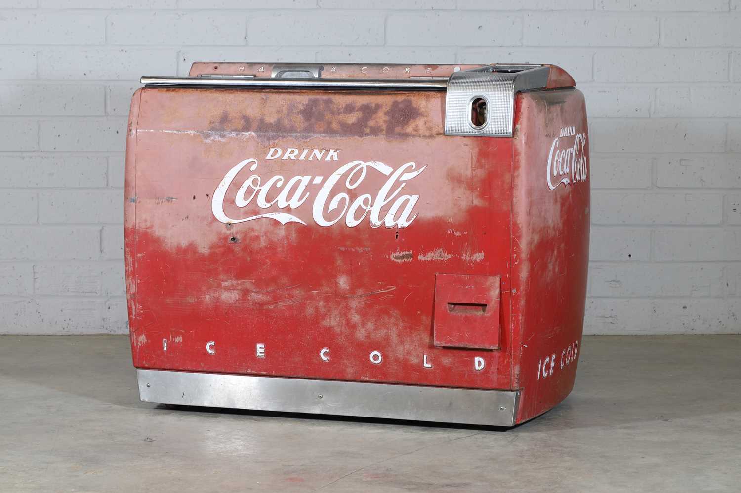 Lot 572 - A Coca-Cola chest freezer,