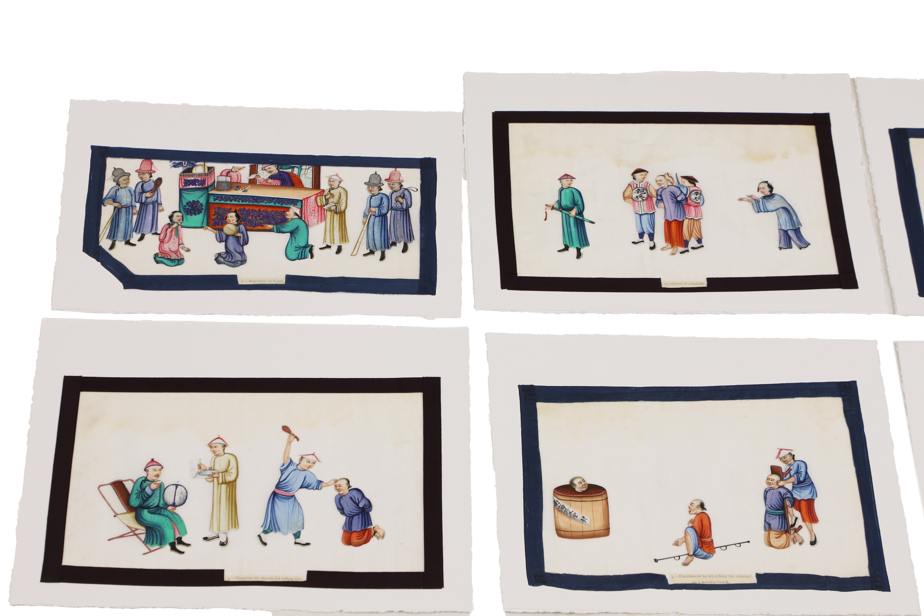 Lot 549 - A collection of twelve Chinese pith paper