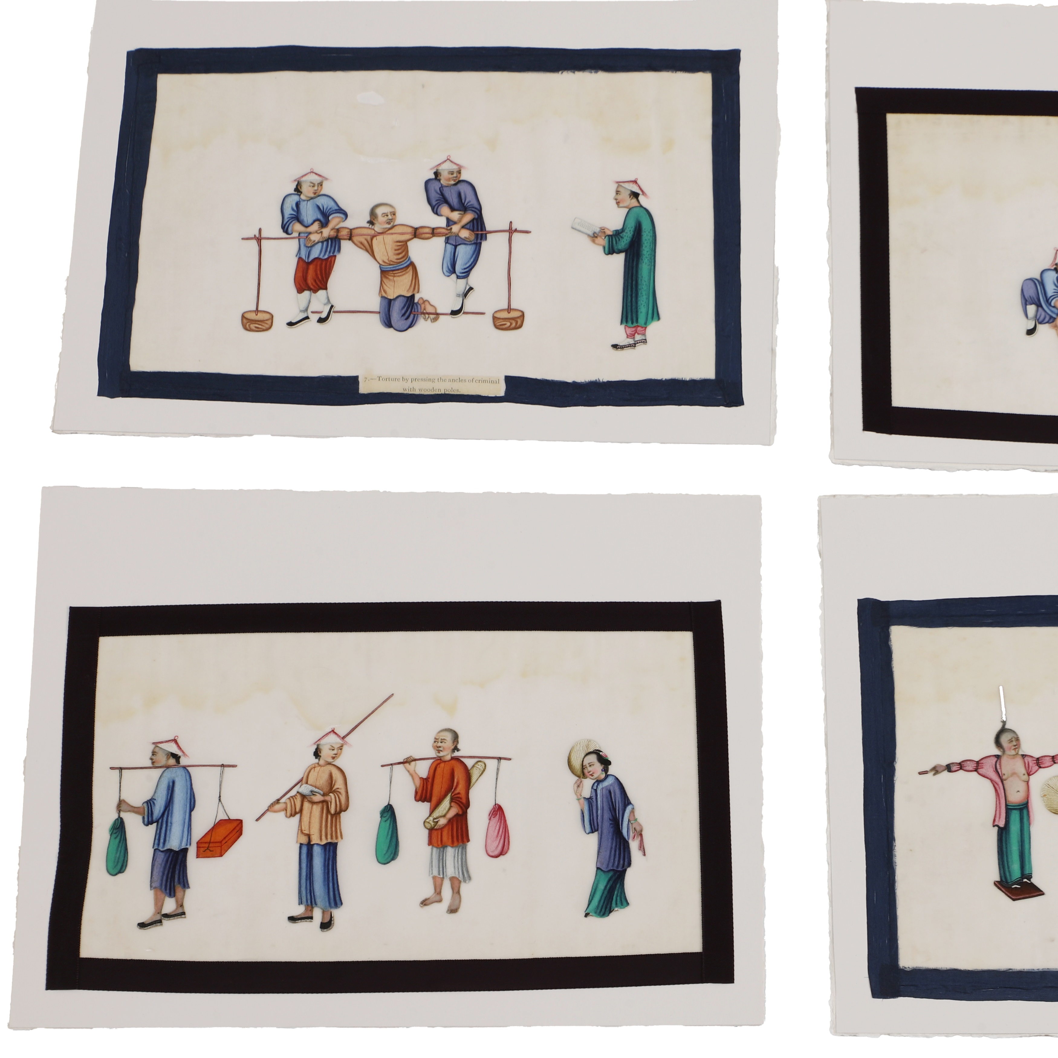 Lot 549 - A collection of twelve Chinese pith paper