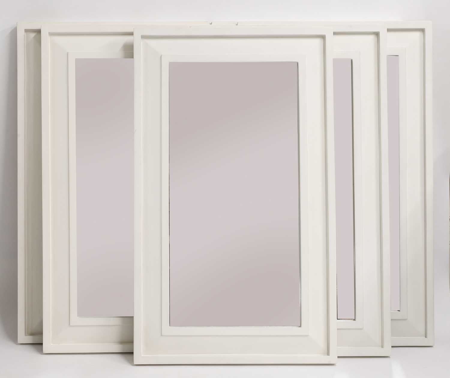 Lot 442 - Six matching white mirrors,