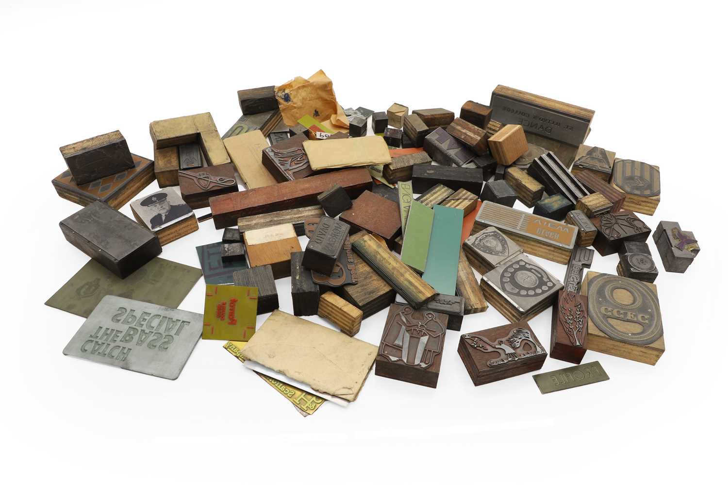 Lot 279 - A collection of printing blocks,