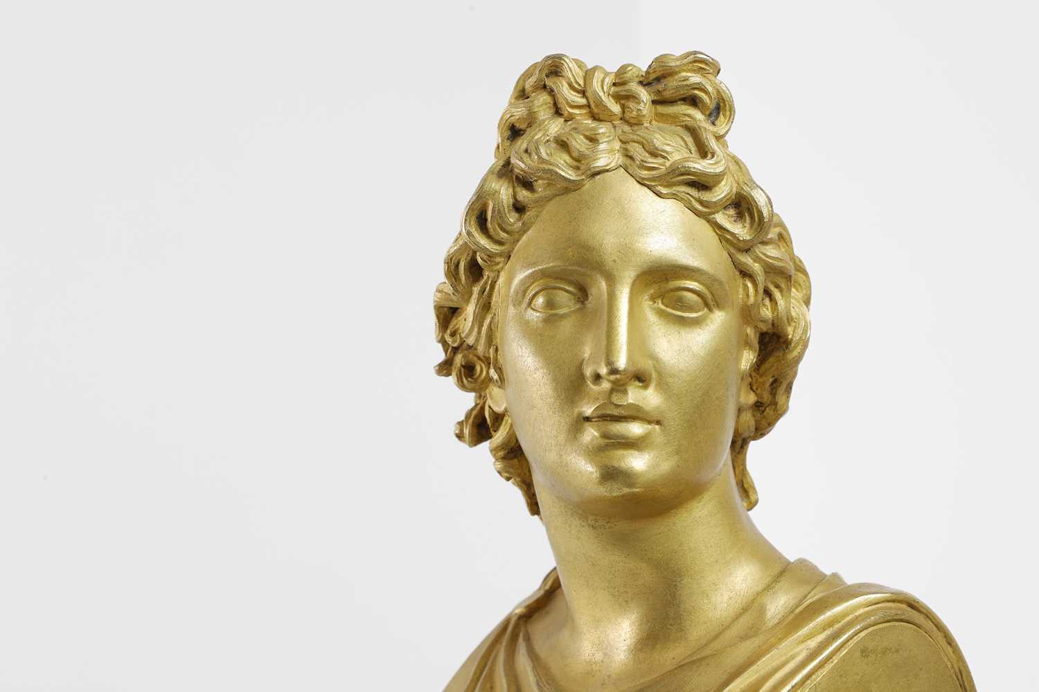 Lot 281 - A French Empire gilt-bronze bust of the