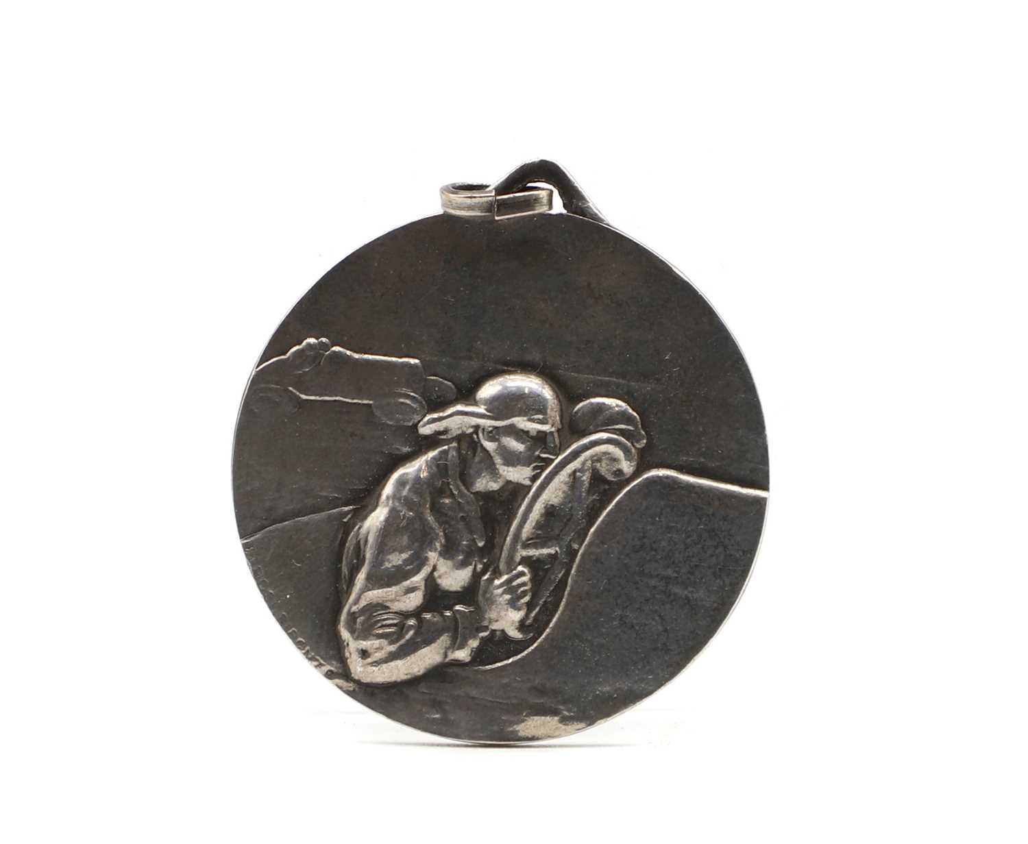 Lot 21 - A silver Venice automobile club medal,