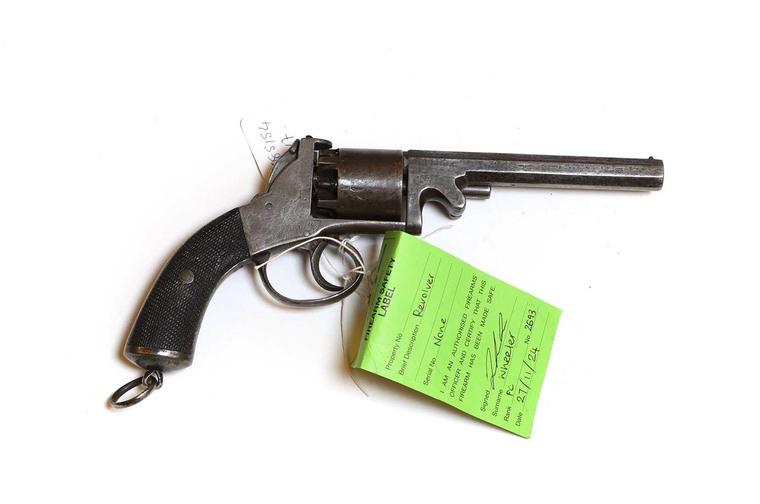Lot 112 - A .36 calibre open framed Webley Bentley