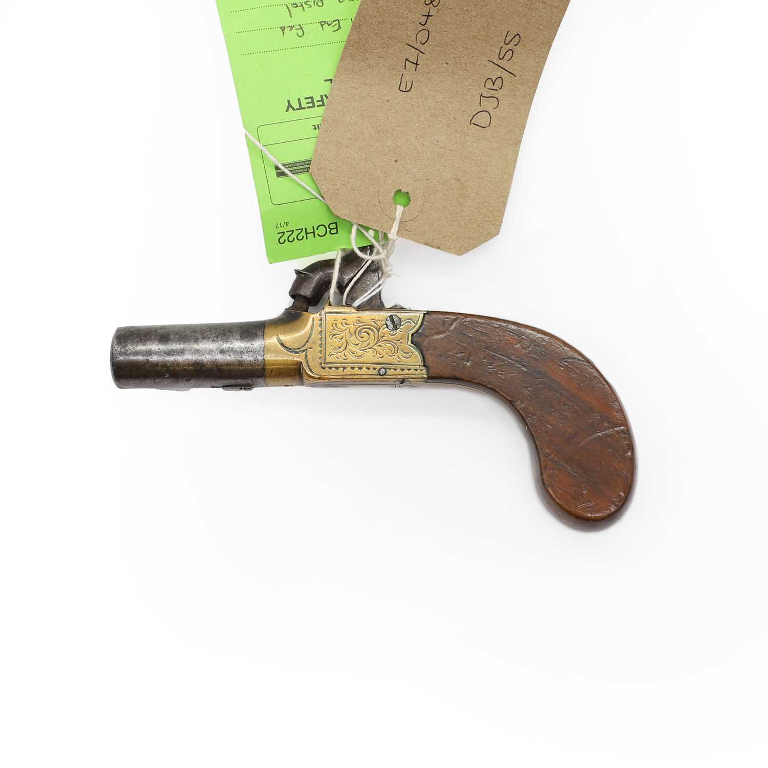 A percussion boxlock pocket pistol