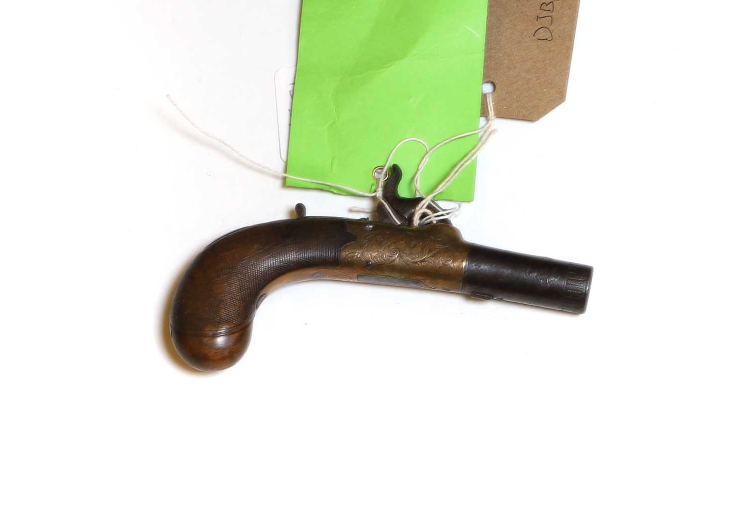 Lot 166 - A percussion pocket pistol