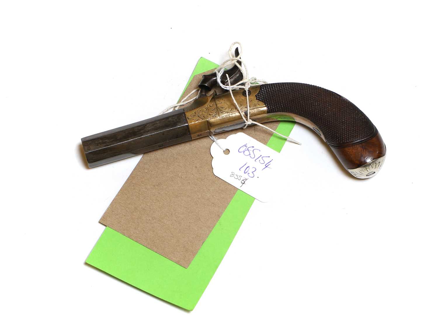 Lot 167 - A percussion pocket pistol