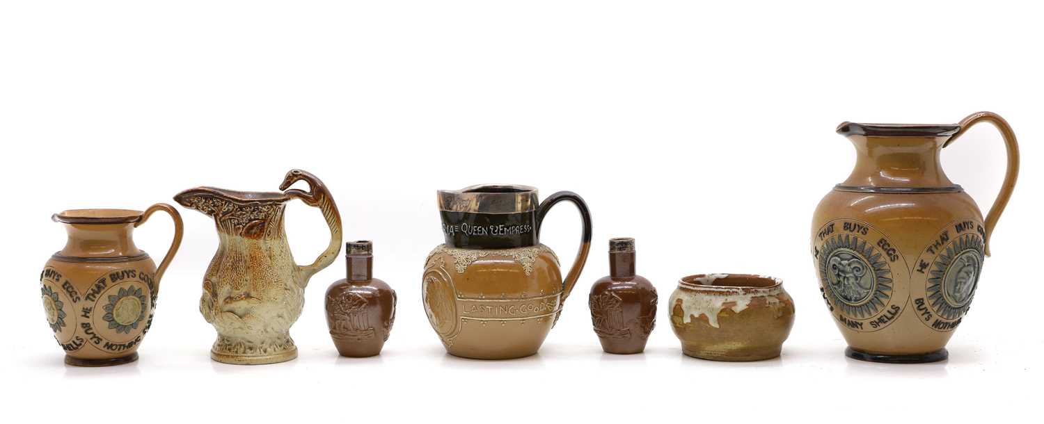 Lot 360 - A graduated pair of Doulton Lambeth