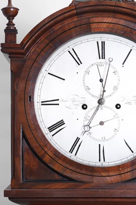 Lot 452 - A mahogany longcase clock,