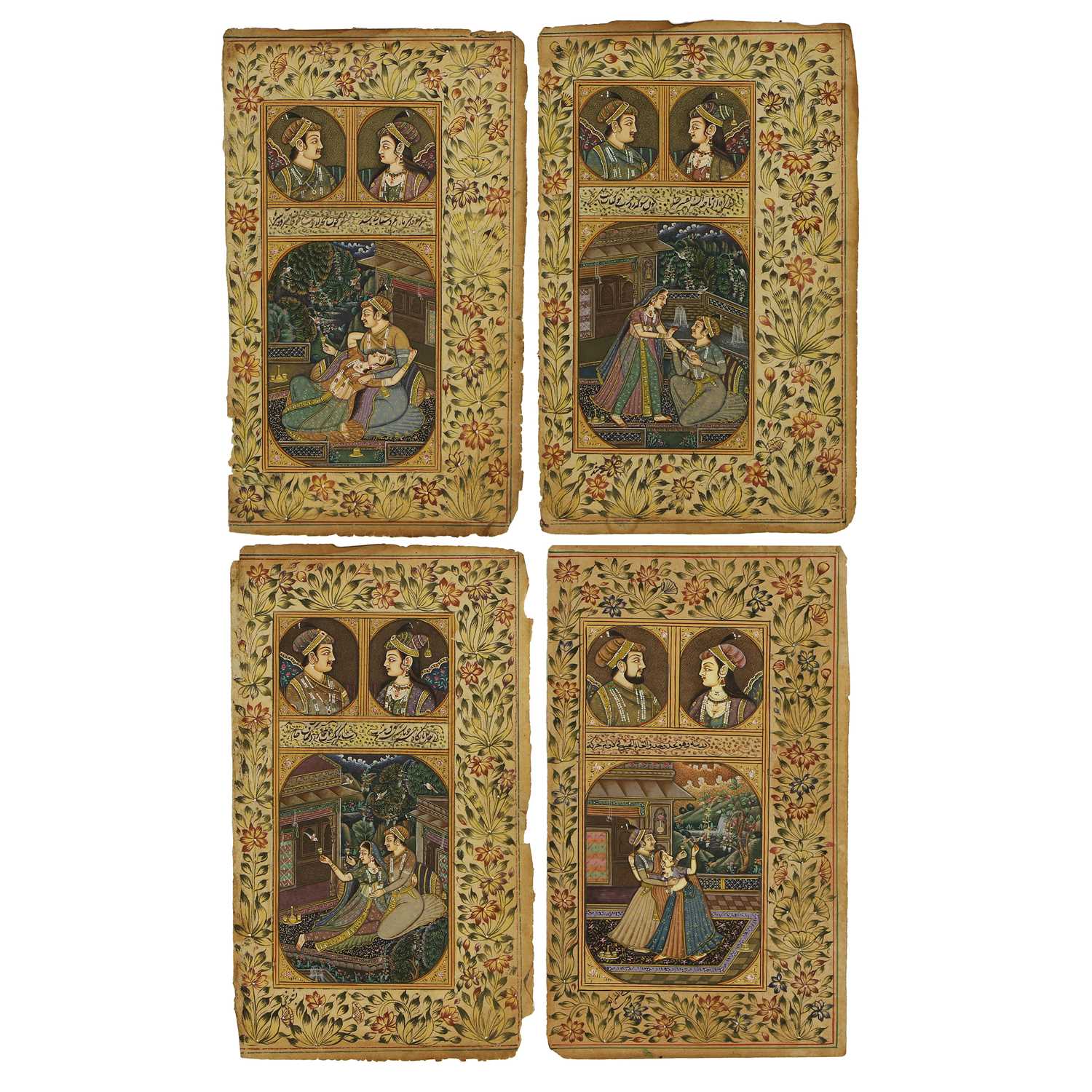 Lot 155 - A collection of four Indian painted