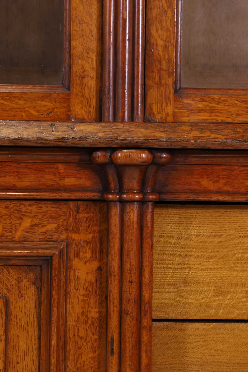 Lot 466 - An early Victorian golden oak library