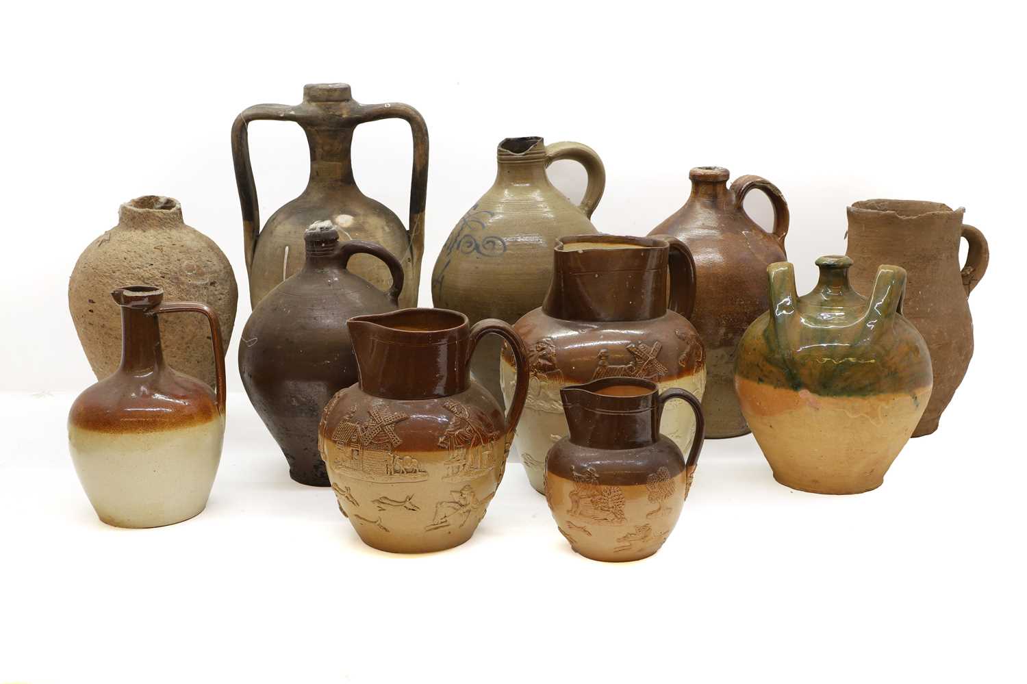 Lot 118 - A collection three Roman pottery vessels,