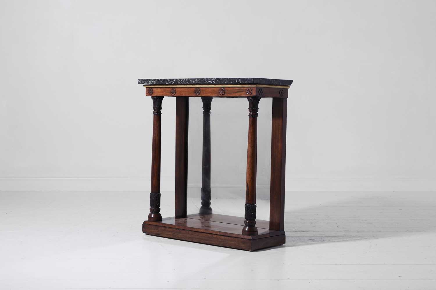 Lot 534 - A Regency rosewood pier table,